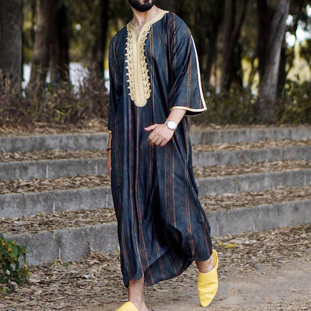 Islamic clothing For Men jubba Thobe Muslim Men Clothing Arabian Caftan ...