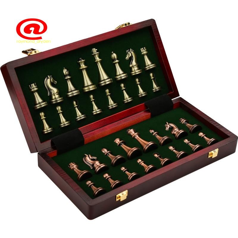 Zinc Alloy Chess Retro Board Set Chess Retro Board Set for Adults Chess ...