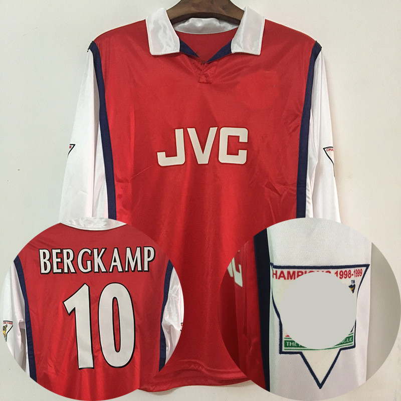 Arsenna Retro Jersey 98-99 Arsennu Double Crown Long/Short Sleeve ...
