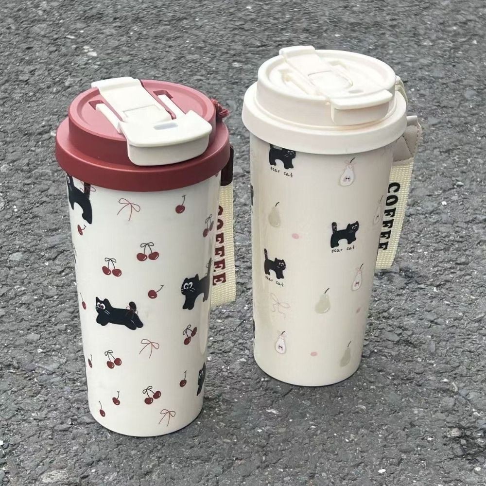 Portable 550ml Water Cup Leak-proof Double Drinking Plastic Cup Water ...