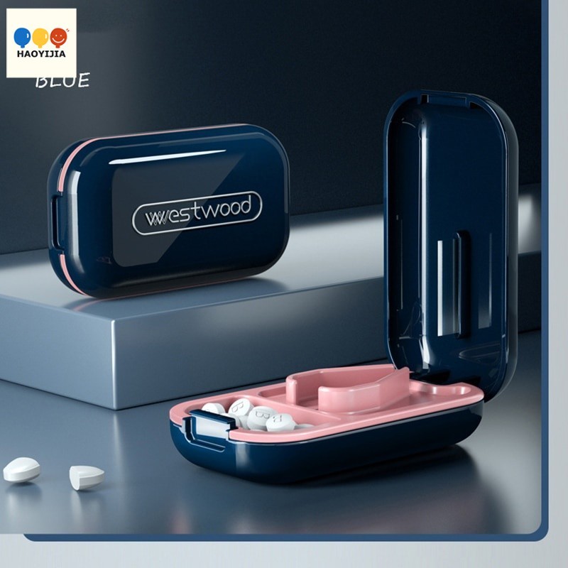 Medicine Pill Cutter Box Durable Pill Splitter Small Size Tablet ...