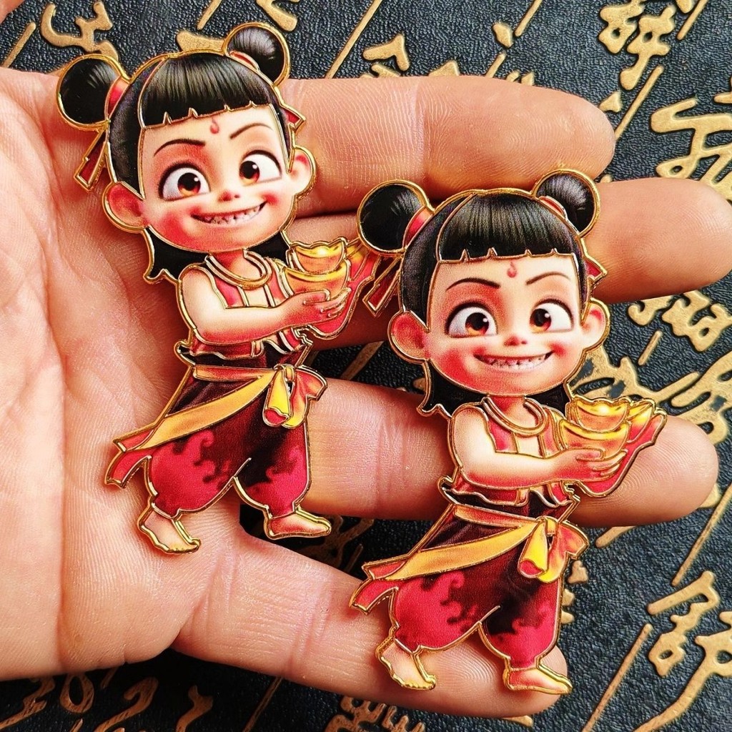 Nezha Devil Child's Magnetic Refrigerator Sticker National Trend ...