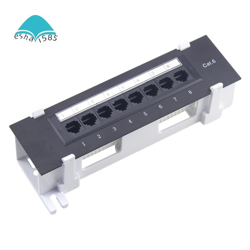 8 Port Patch Panel for Cat. 6 Versatile Data Center Plastic Wall Mount ...