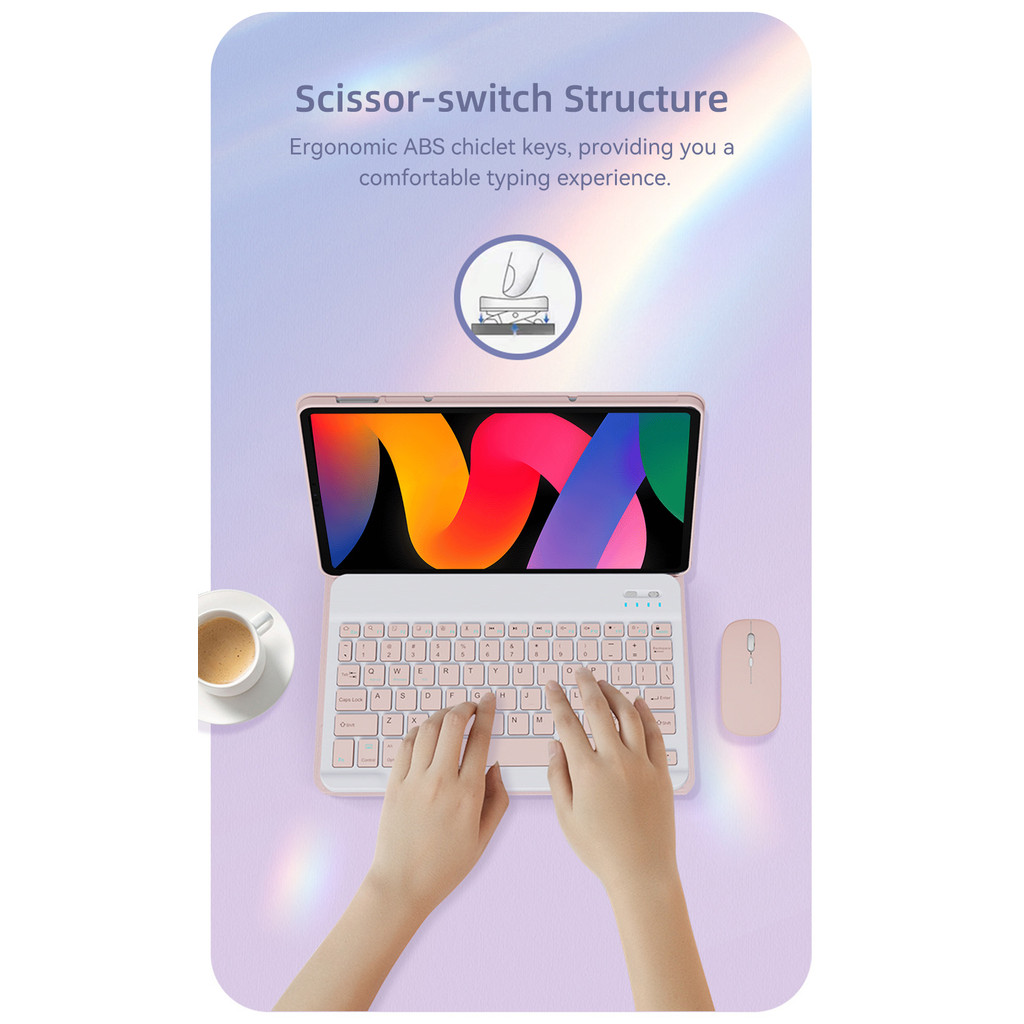 DANYCASE For Redmi Xiaomi Case with Bluetooth Keyboard Leather Casing ...