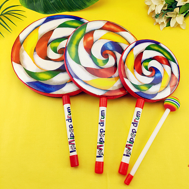 Preschool Education Props Children Lollipop Drum Cartoon Early ...