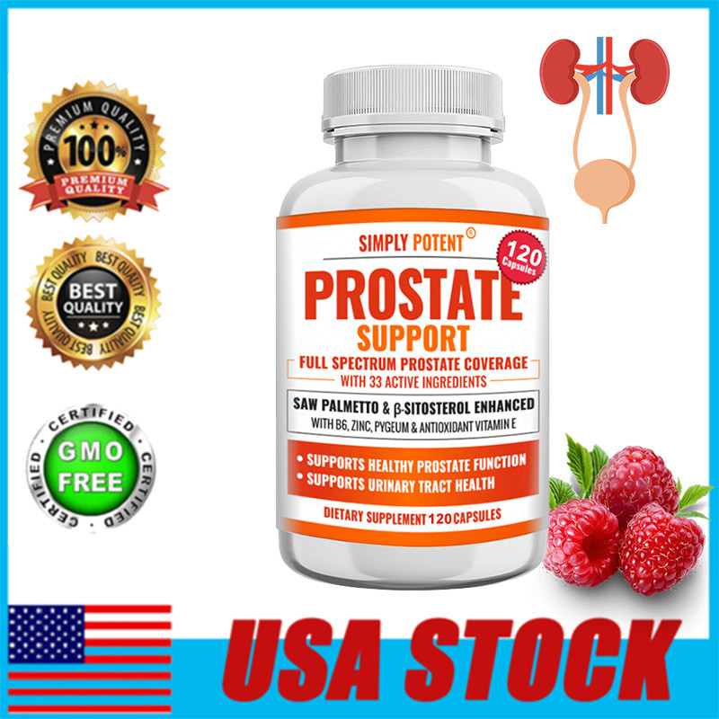 Prostate Support Capsules - Men's Prostate Supplement with Vitamin E ...