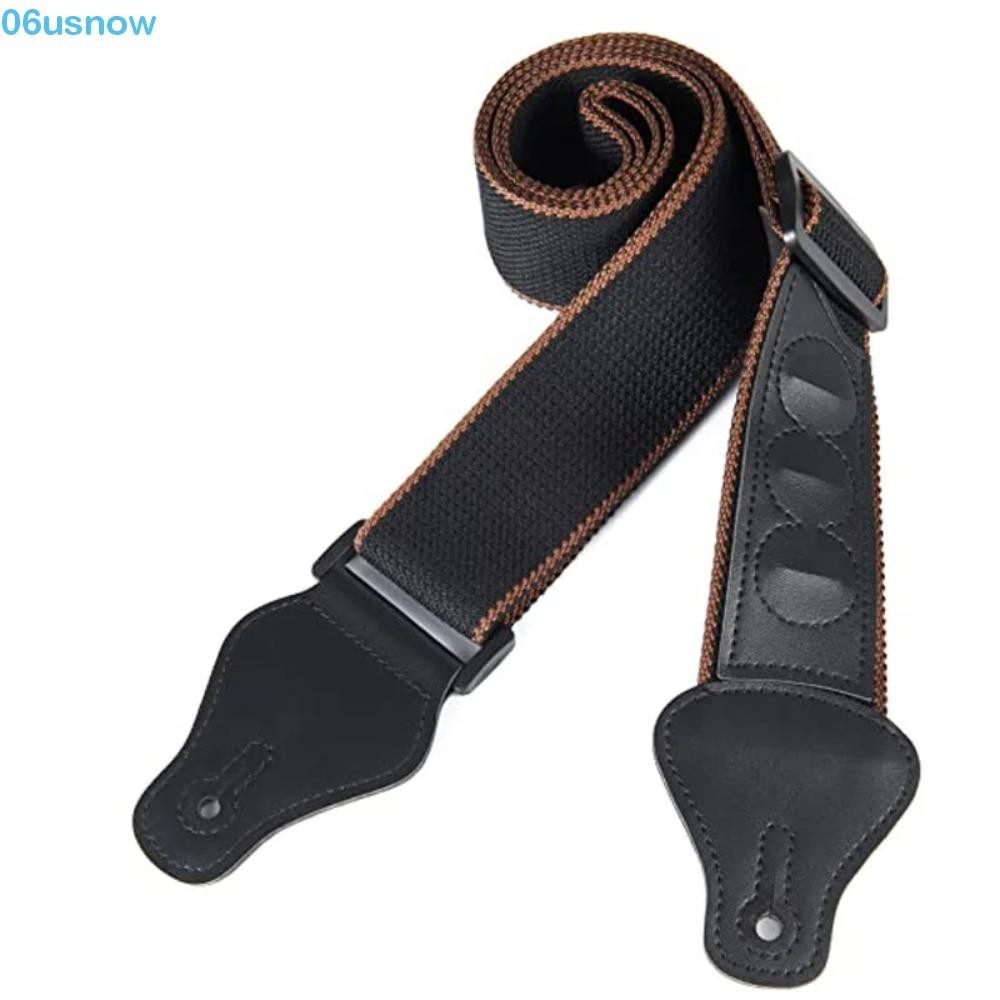 USNOW Bass Ukulele Belt, Brown/black Pure Cotton Folk Electric Guitar ...