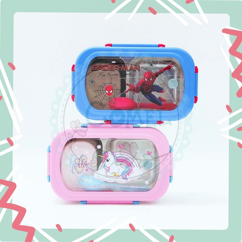 Comel Kids Lunch Box 304 Stainless Steel Containers Kuromi Ultraman ...