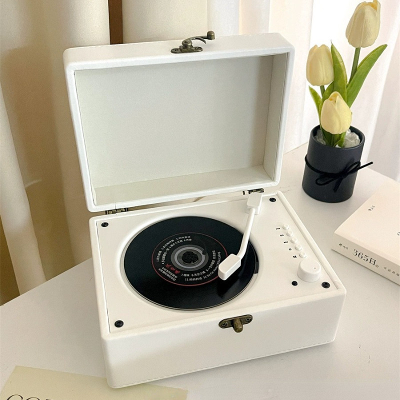 Retro Multifunctional Box CD Player Portable Bluetooth Charging Audio ...