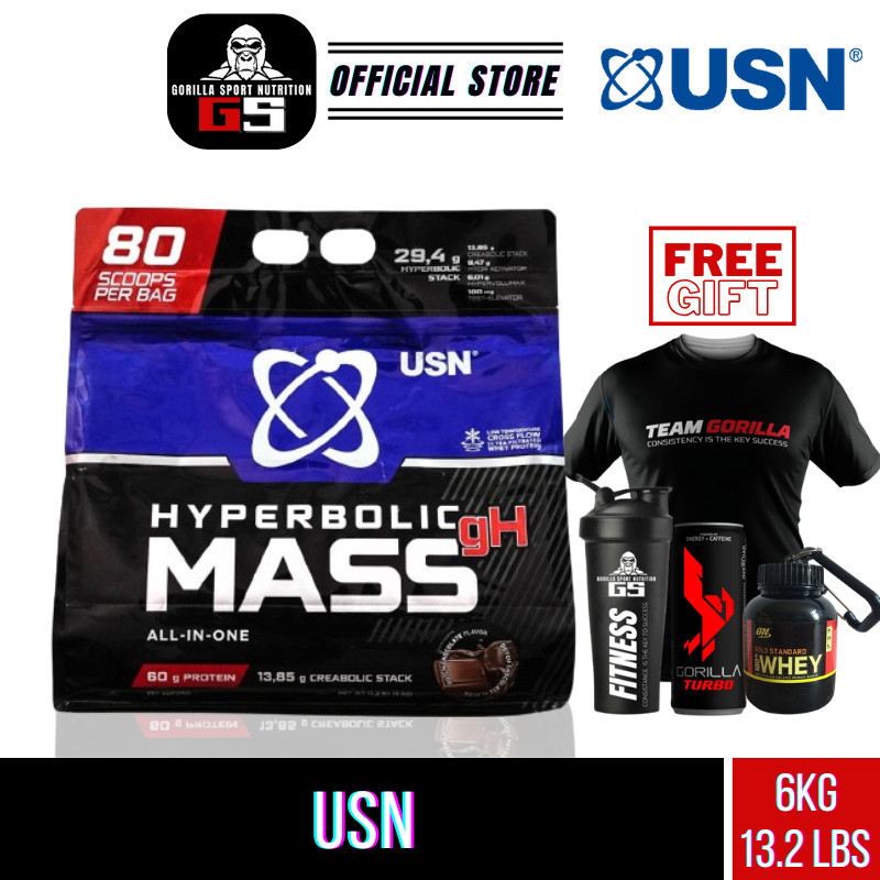 USN Hyperbolic Mass Protein Powder Mass Gh Susu Naikkan Berat Badan ...
