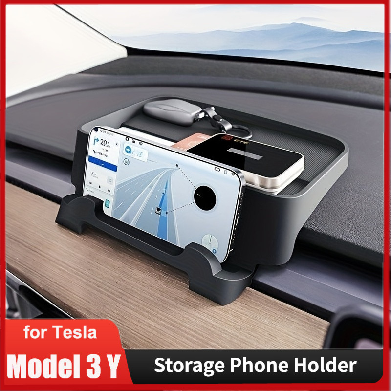 For Tesla Accessories Model Y Storage Phone Holder Model 3 Removable ...