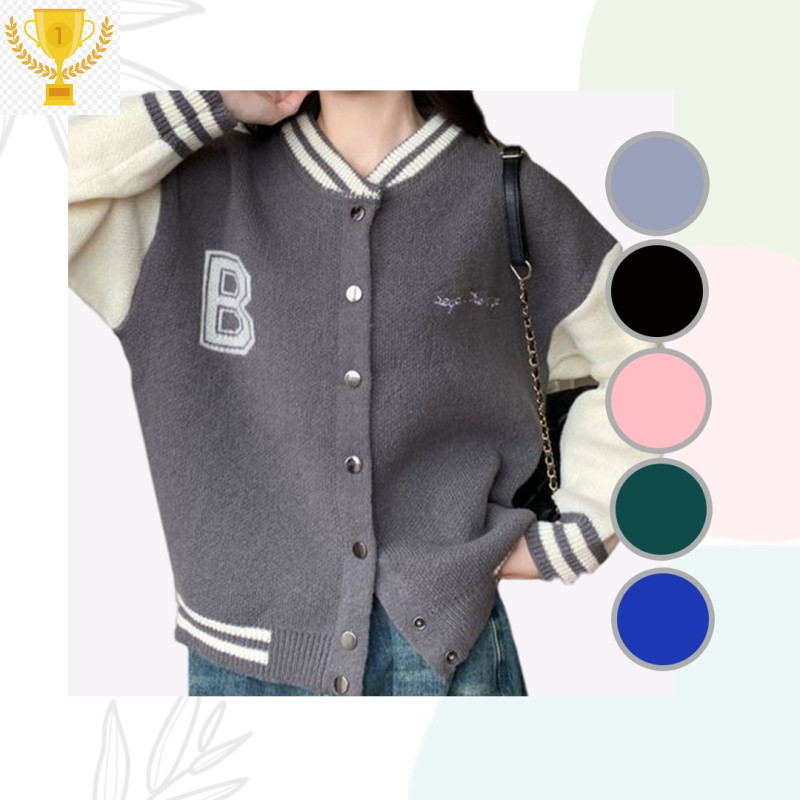Jaket Baseball ala korea | Korean Style Baseball jacket | for Ladies ...