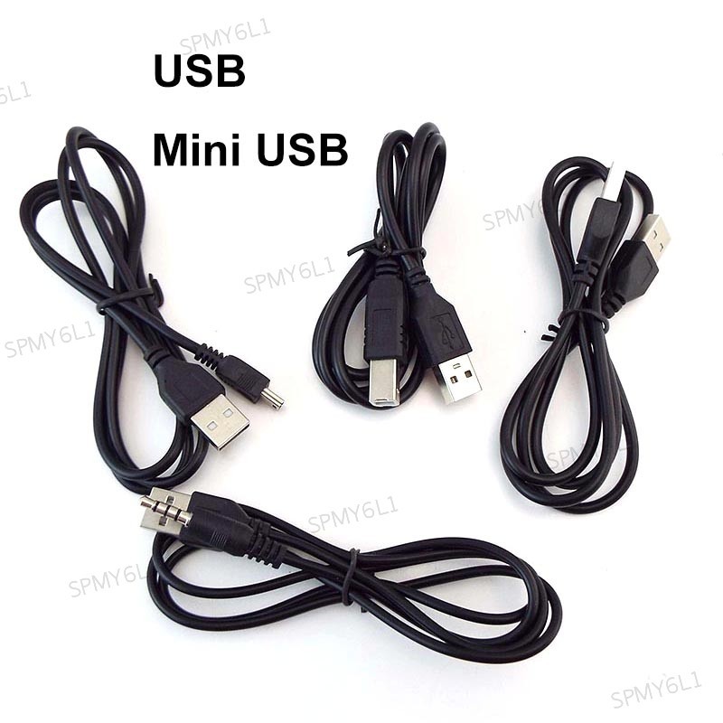 Mini USB Printer Cable USB 2.0 Type A Male To B Male 3.5Mm Audio V3 ...