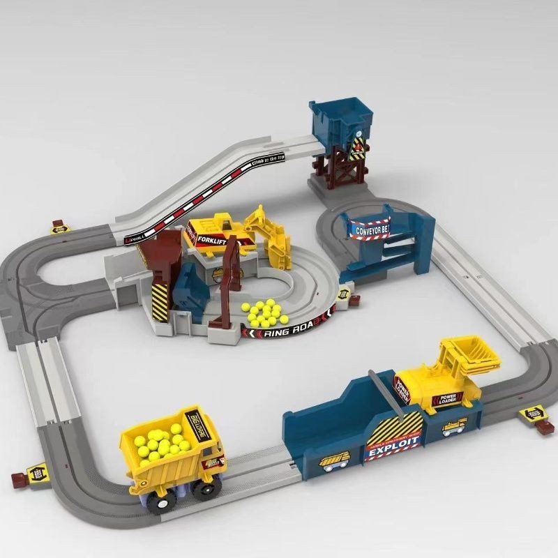 Engineering Rail Car Small Train Traffic Car Breakthrough Adventure ...