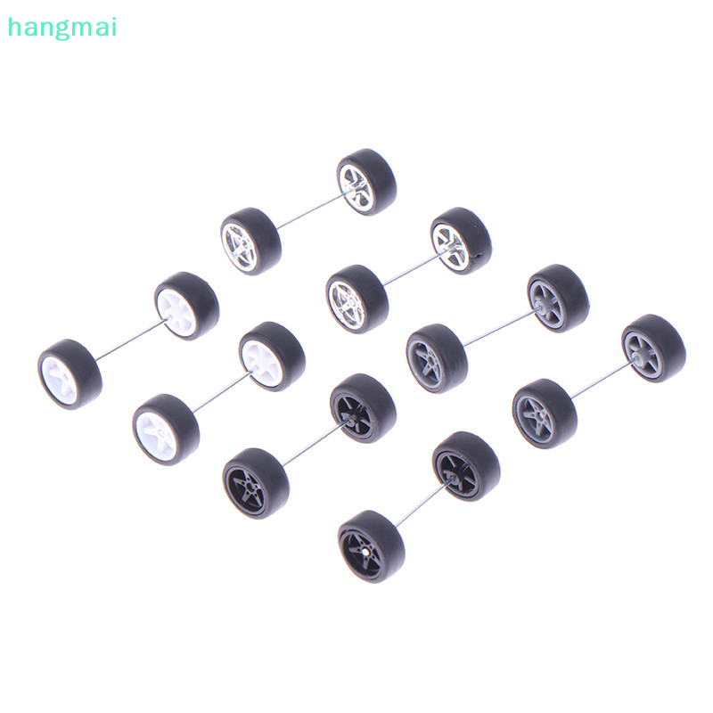 {hangmai} 1Set DIY Racing Vehicle Toys 1:64 Car Wheels For Rubber Tire ...