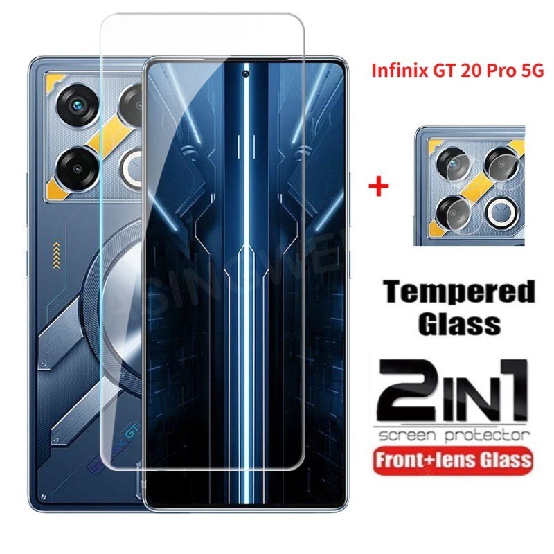2 in 1 Infinix GT 20 Pro 5G 2024 Tempered Glass Film For Infinix GT 20 ...