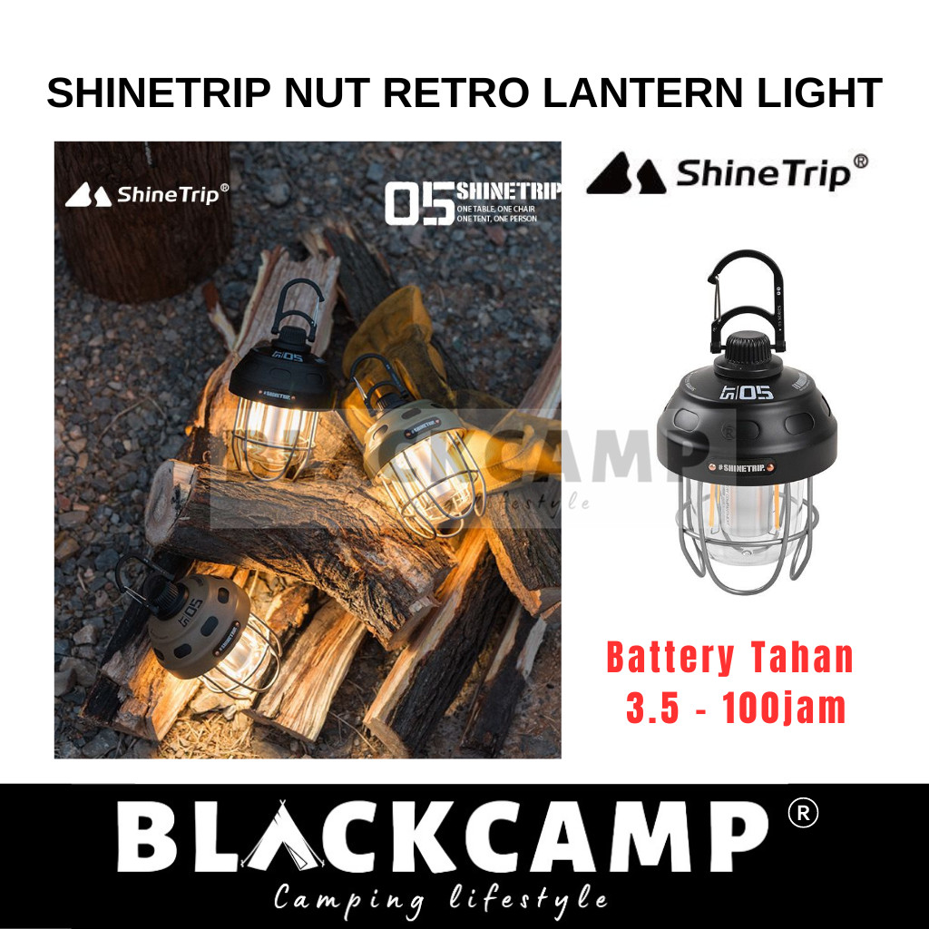 ShineTrip Lantern 05 Series Nuts Retro Light Metal Texture Long ...