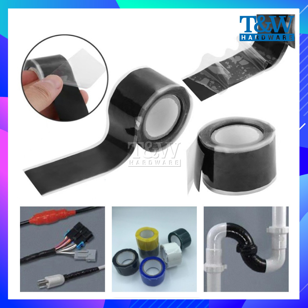 1.5m Car Silicone Self Adhesive Tape Leak Proof Water Pipe Repair Tape ...