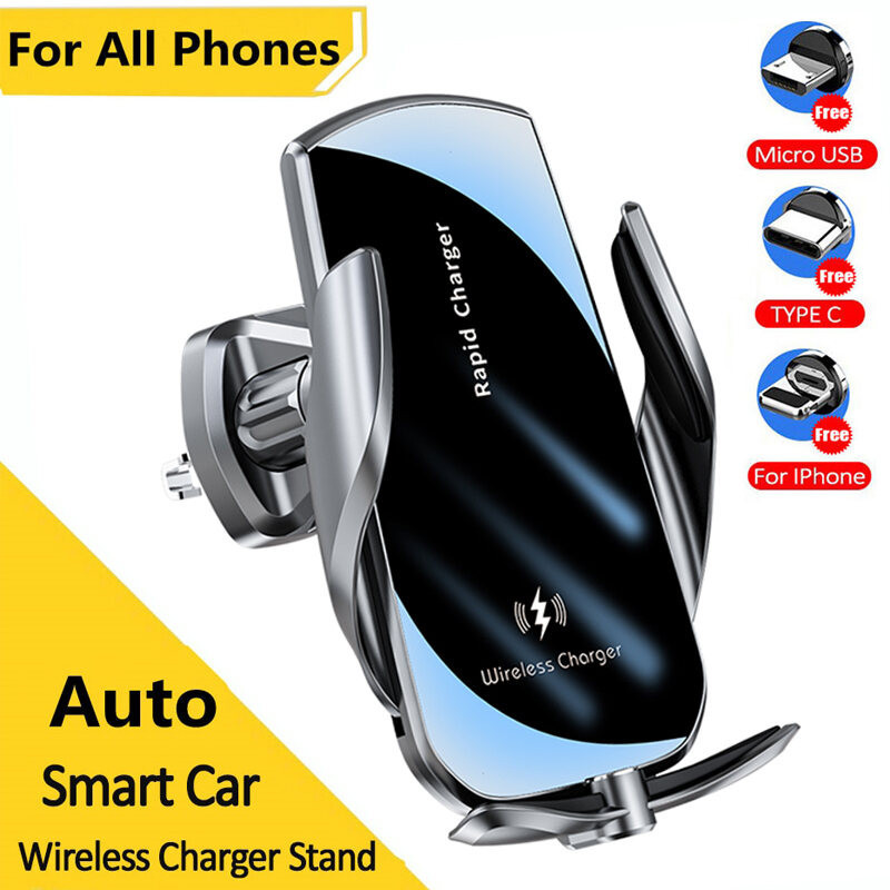 30W Car Wireless Charger Auto Car Phone Holder Induction Fast Charging ...