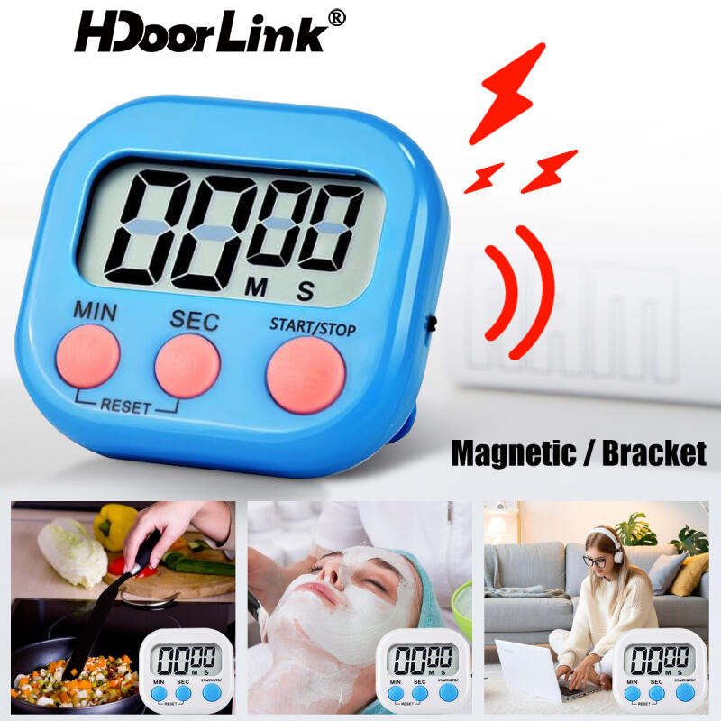 HdoorLink Digital Timer Count Down Up Clock Loud Alarm Magnetic Timer ...