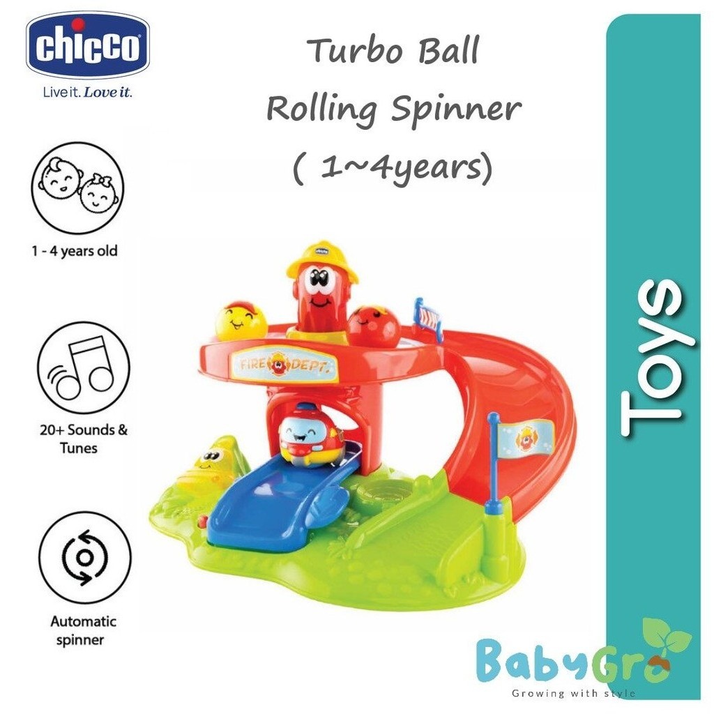 Chicco Toy Turbo Ball Rolling Spinner ( 1~4years ) | Shopee Malaysia