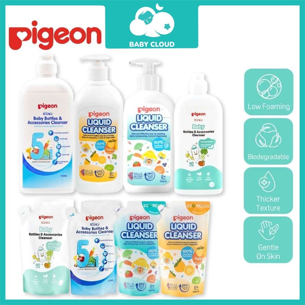 Pigeon Liquid Cleanser Refill Pack | Cleanser Yuzu | Baby Bottles ...