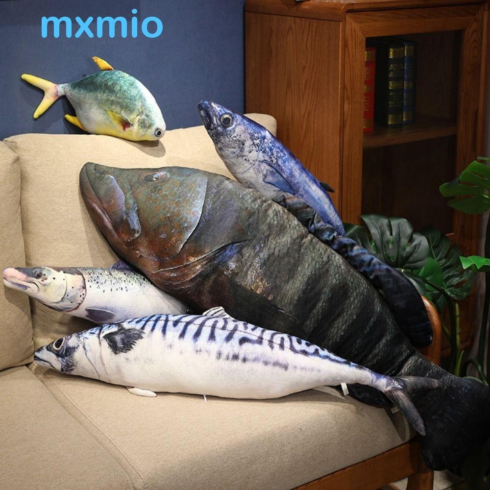 MXMIO Simulation Sea Fish Plush Toys, Soft PP Cotton Sea Fish Stuffed ...