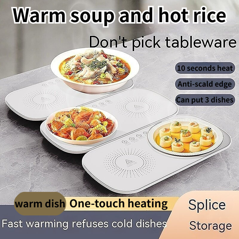 10 Seconds Heating Food Warming Board Meal Warming Tray Multi Food ...