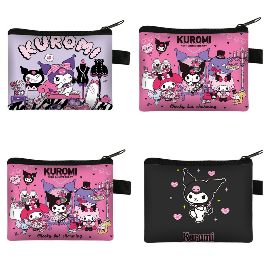 Kawaii Kuromi Purse Coin Bag Purses Cartoon My Melody Cute Wallet Bag ...