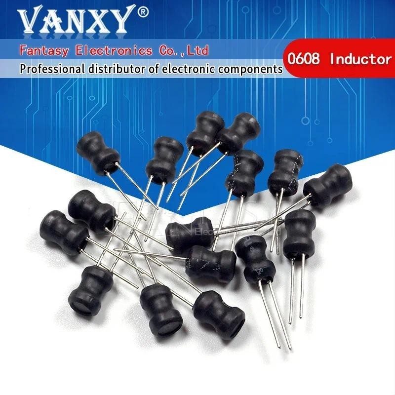 10pcs Unshielded Wirewound DIP power Inductor 0608(6*8mm) 150uH 220uH ...