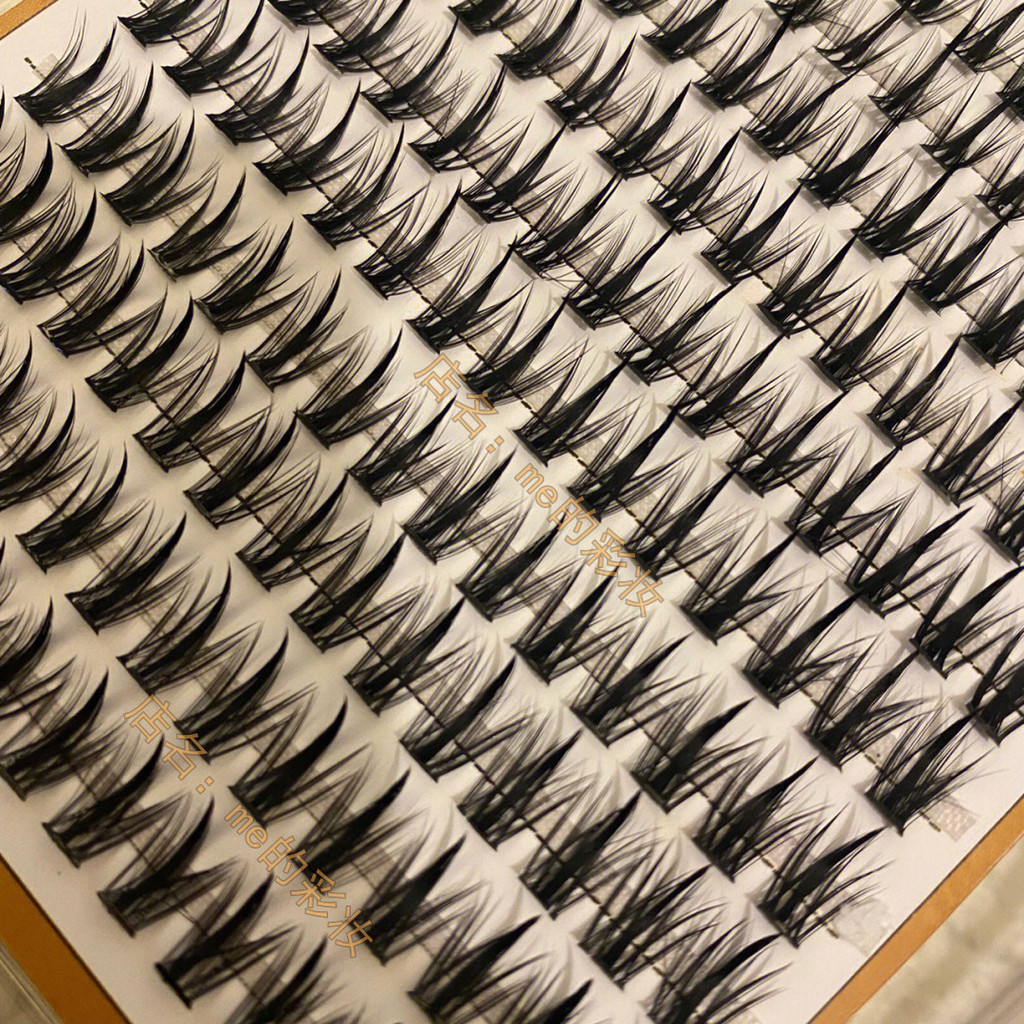 Fine Black Pocket Half-Blood Thick Tower Sharp Cluster Eyelashes ...