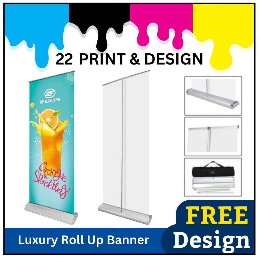 Luxury Roll Up Bunting Banner Stand With Printing (FREE Design)#roll up ...