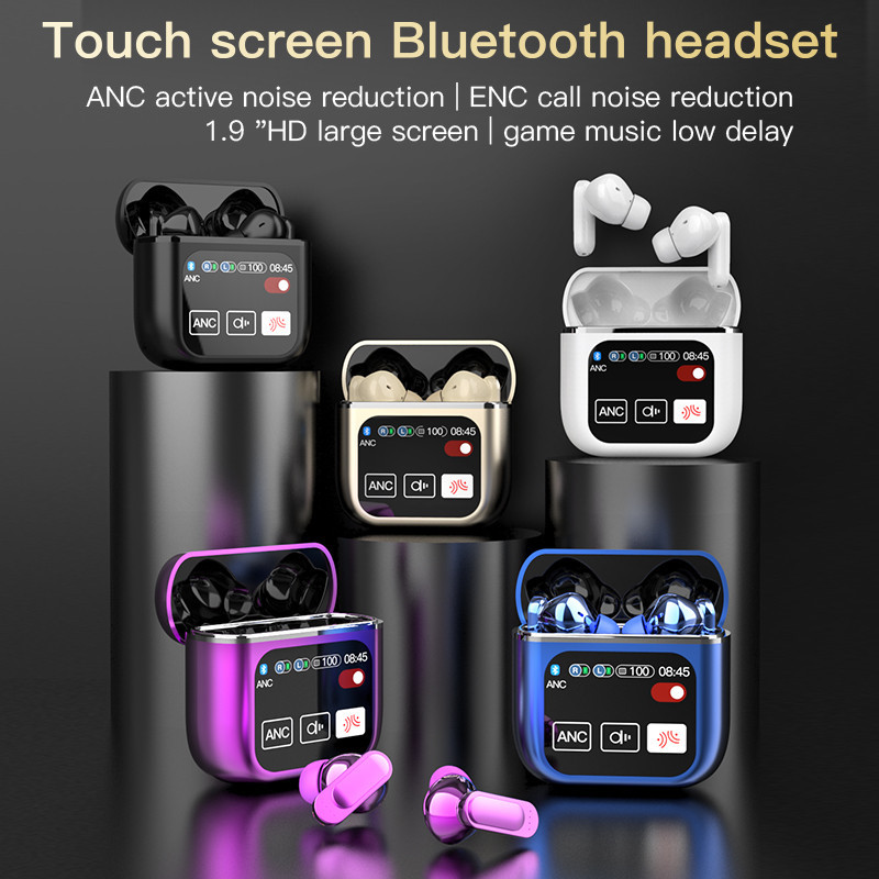 SE60 Pro Smart LCD Colour Screen Wireless Bluetooth Headset Touch ...
