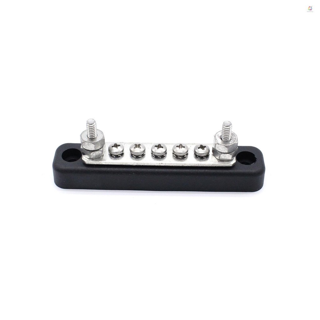 Marine Boat Bus Bar 12V/24V 4-Way - 4x5mm Studs, 100A Rated For Auto ...