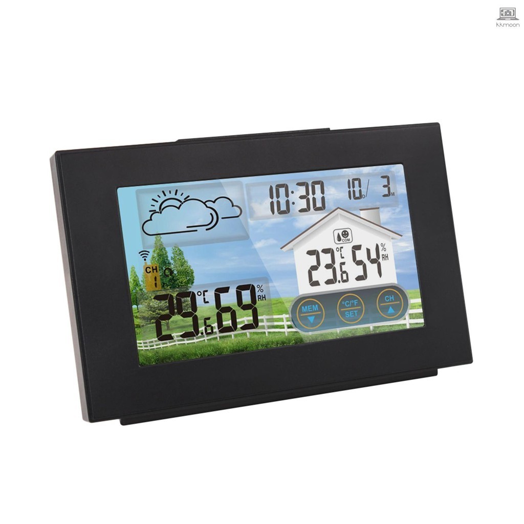 Weather Station Forecaster Indoor Outdoor Thermometer Hygrometer with ...