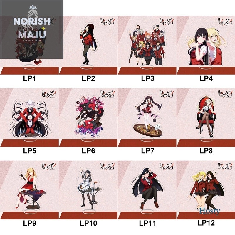 HPTLTdesignAnimieHome Japanese Anime Kakegurui Standing Keychain Model ...