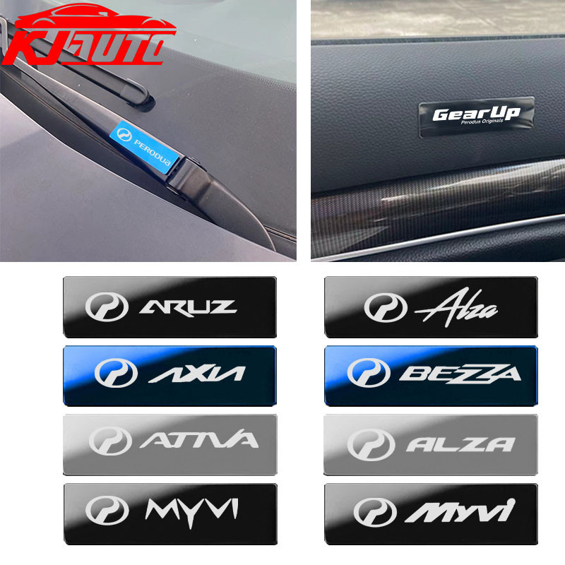 4pcs Perodua Car Body Fender Side Metal Emblem Sticker Auto Window ...