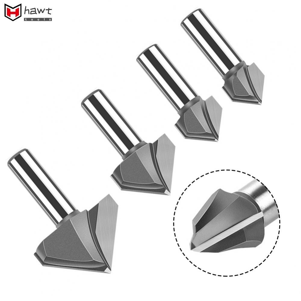 CNC End Mill Router V Shaped Engraving Bit Cutting Angles CNC Machines ...