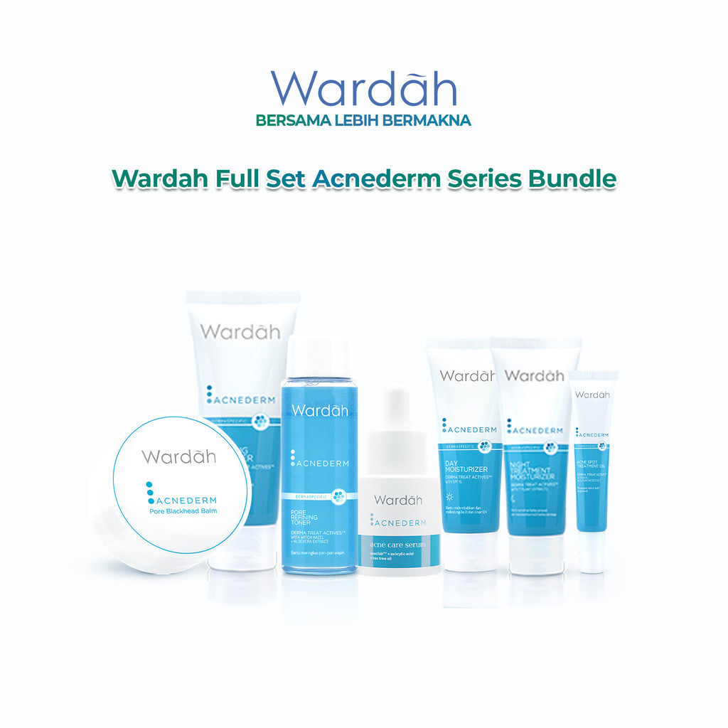 Wardah Full Set Acnederm Series Bundle | Shopee Malaysia