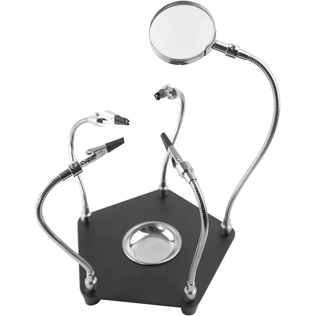 Helping Hands Soldering Station, Helping Hands Tool 3X Magnifying Glass ...