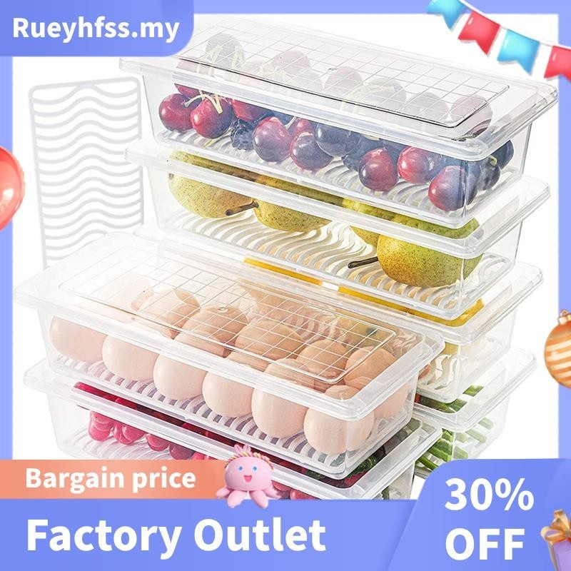 Excellent 6 Pack Produce Saver Container, 1.5L Fridge Fruits Storage ...