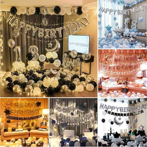 balloon decoration set balloon birthday set balloon set Hiasan belon ...