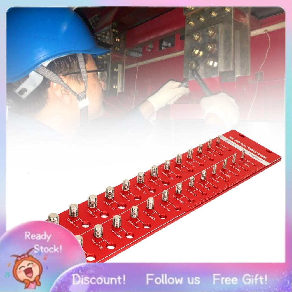 Ujewndju Bolt and Nut Identifier Gauge Quick Identification Aluminum ...