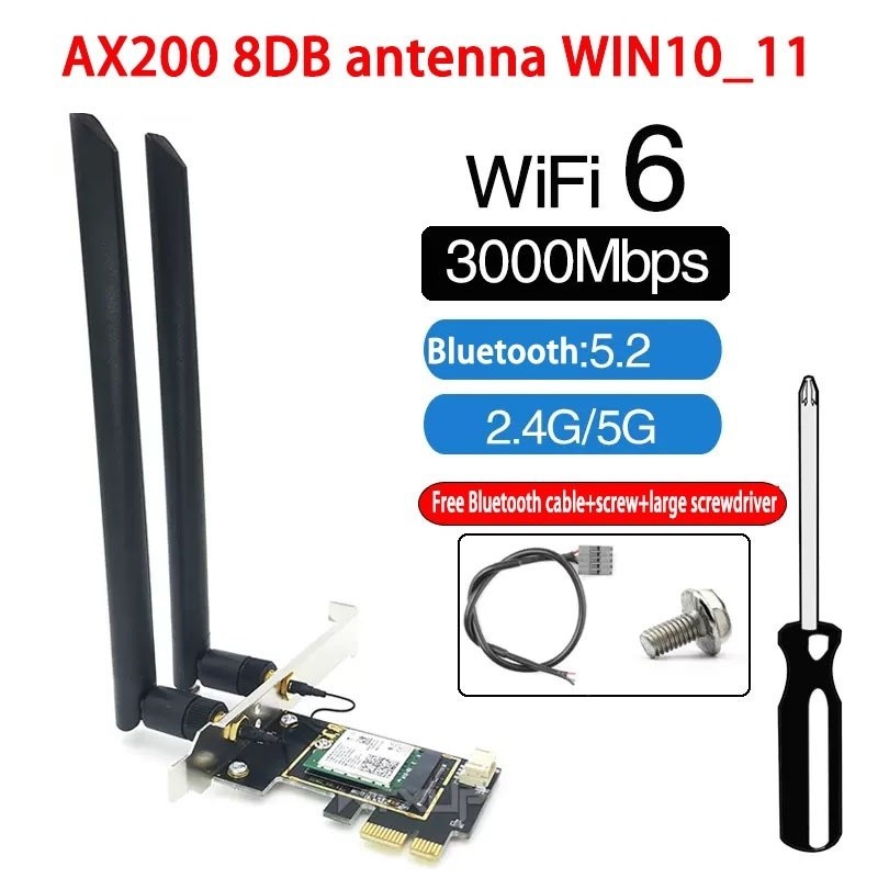 Intel AX210 AX200 wifi 6E wireless network card 5G Bluetooth 5.2 laptop ...