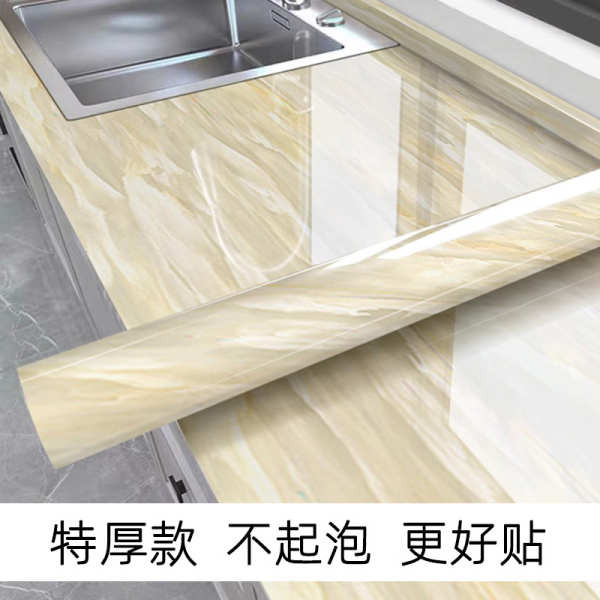 marble wallpaper hiasan bilik tidur Stiker meja dapur dapur kalis ...