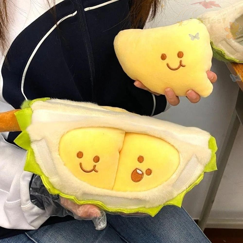 BLISS Detachable Durian Plush Toy, Fluffy Collection Fruit Durian Plush ...