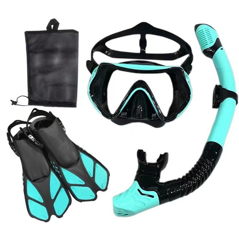 Outdoor Sports Diving Mask Snorkel Adjustable Fins Fins Three-Piece Set ...