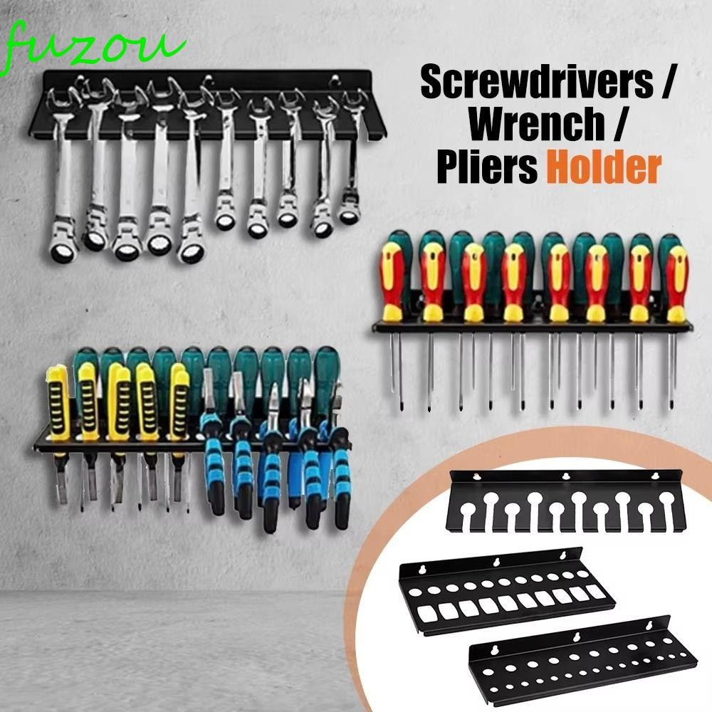 FUZOU Wall Tool Organizer, Wrench Organizer Space-Saving Hardware Tool ...