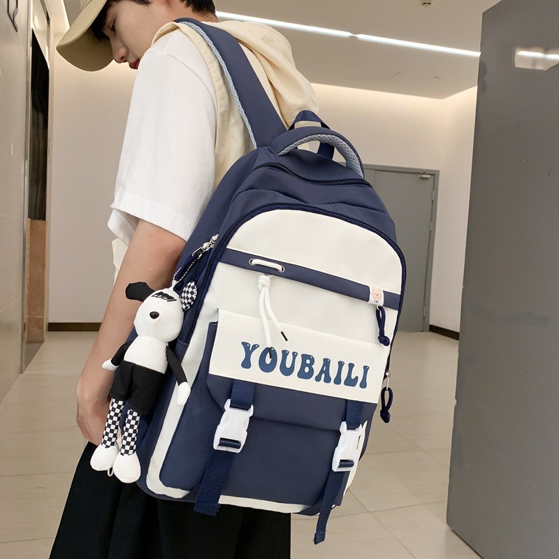 School Bags 2024 beg sekolah pelajar berkapasiti besar versi Korea yang baru, beg galas ...