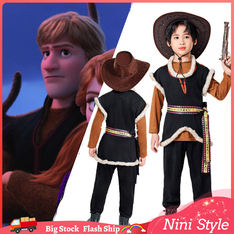 Frozen Movie Kristoff Olaf Costume For Boy Kids Deluxe Suits Fancy ...